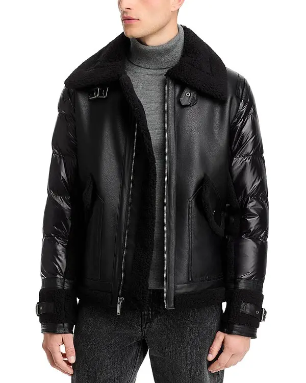 Karl Lagerfeld Paris Faux Leather Jacket