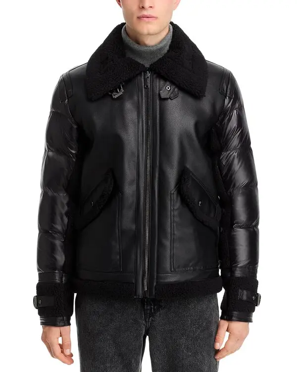 Karl Lagerfeld Paris Faux Leather Jacket