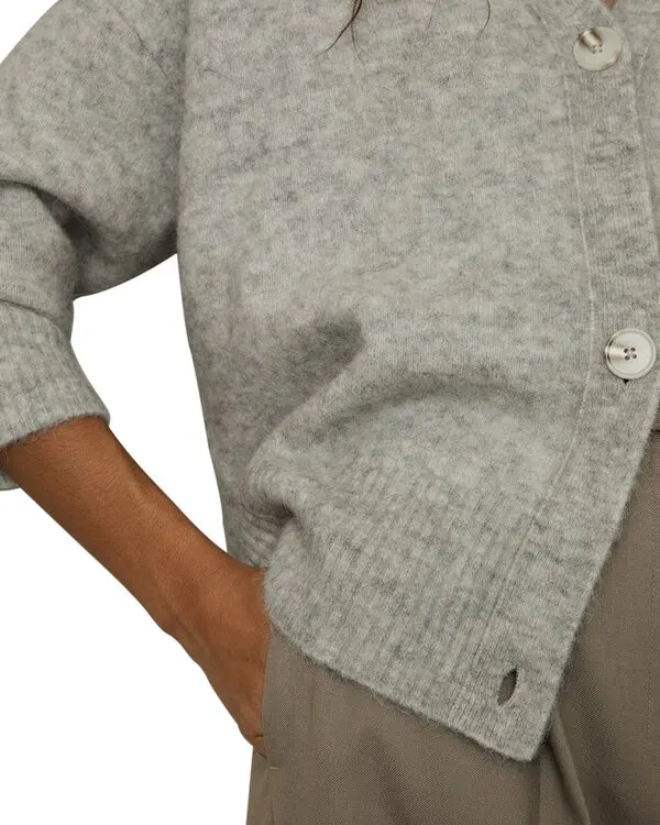 REISS Robyn Brushed Cardigan