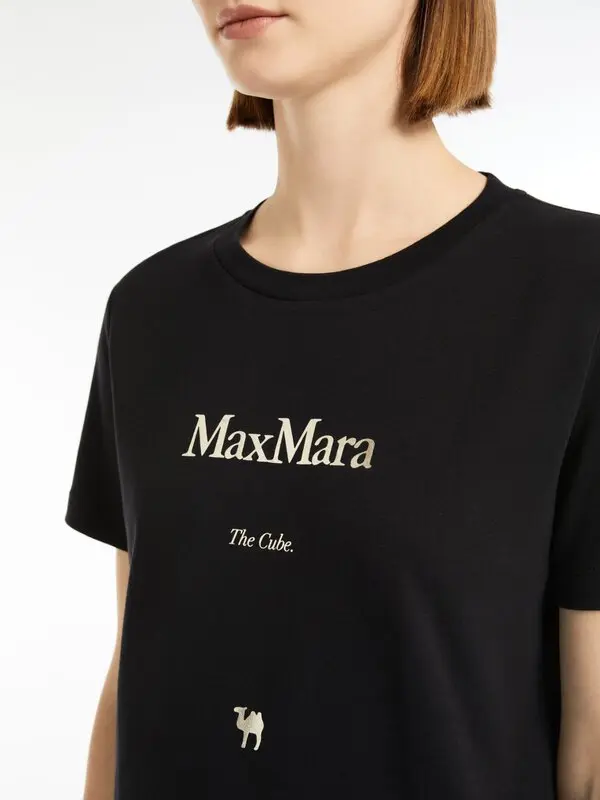 Max Mara Regular-Fit Jersey T-Shirt In Black - 30% Off | Editorialist