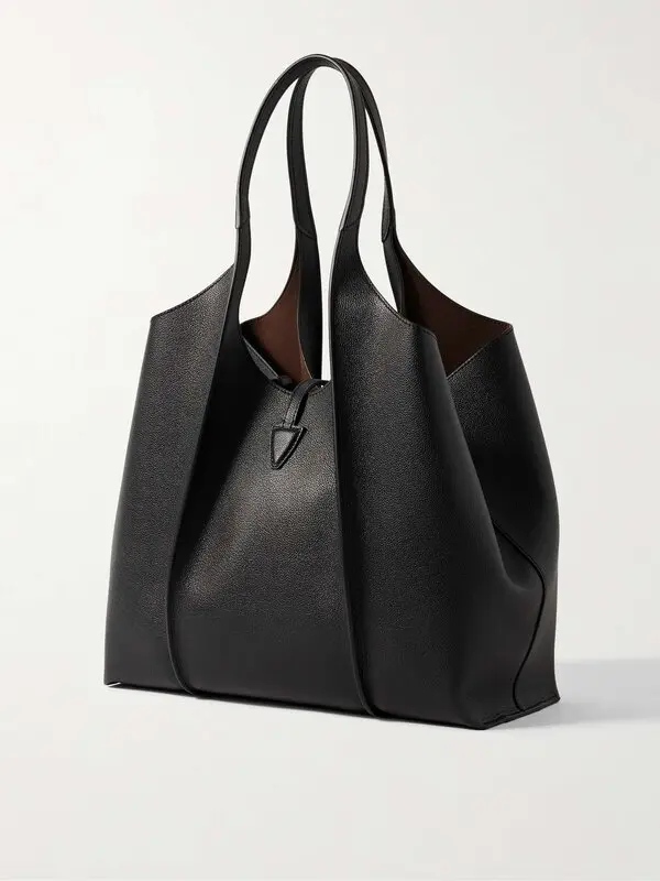 TOD'S Large Textured-leather Shoulder Bag