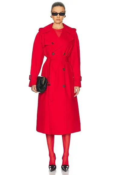 Wardrobe.NYC Sheer Tights - Red