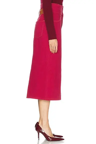 FRAME X Carolina Herrera Corset Midi Skirt