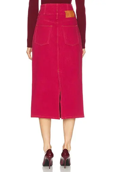 FRAME X Carolina Herrera Corset Midi Skirt