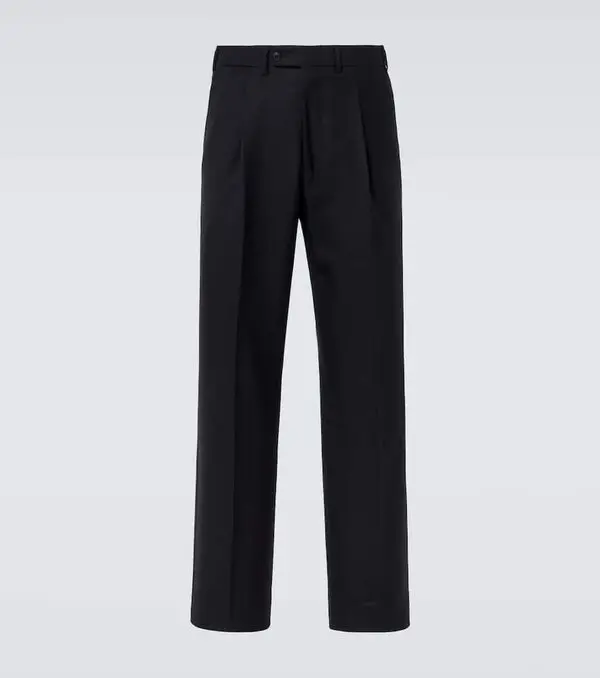 SAMAN AMEL Amo Wool Straight-leg Pants