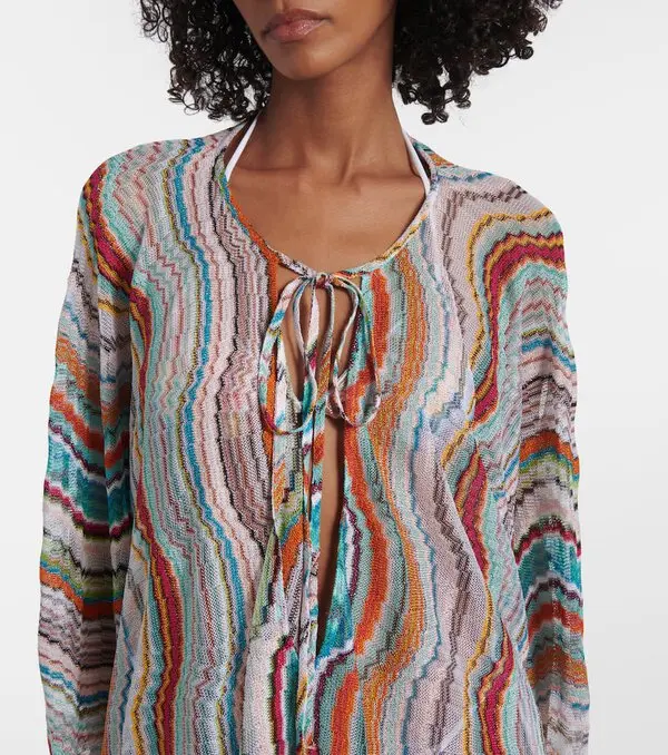 Missoni Printed Lame Beach Cover-up