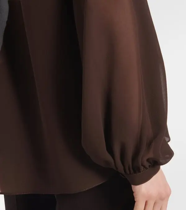 TOM FORD Sheer Silk Georgette Blouse