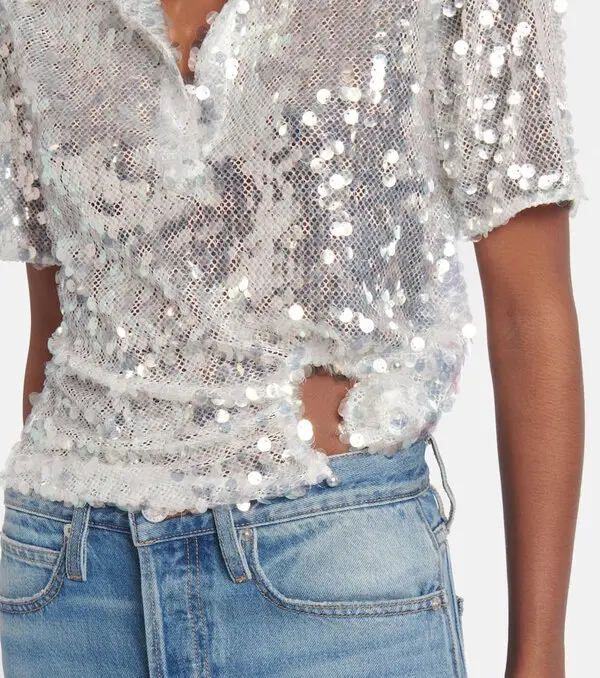 Christopher Esber Sequined Polo Shirt