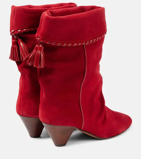 Isabel Marant Dalby Suede Cowboy Boots