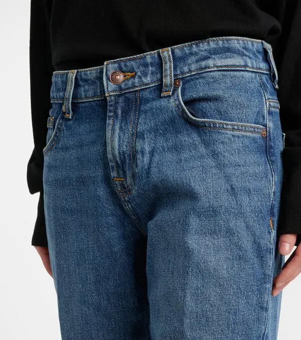 7 For All Mankind Mid-rise Straight Jeans