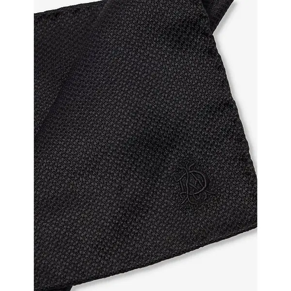 Dunhill Texture-weave Silk Pocket Square