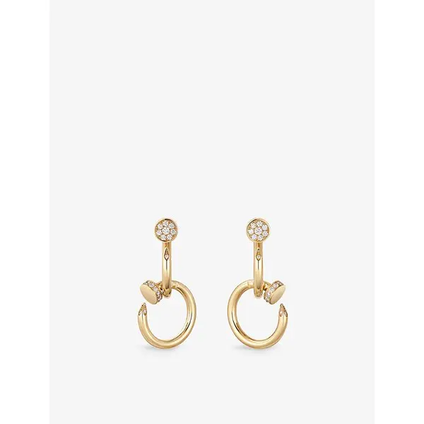 CARTIER Juste Un Clou Diamond And 18ct Yellow-gold Earrings - Yellow Gold
