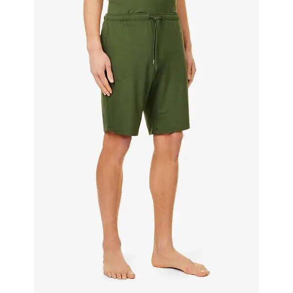Derek Rose Basel Relaxed-fit Stretch-modal Shorts - Green
