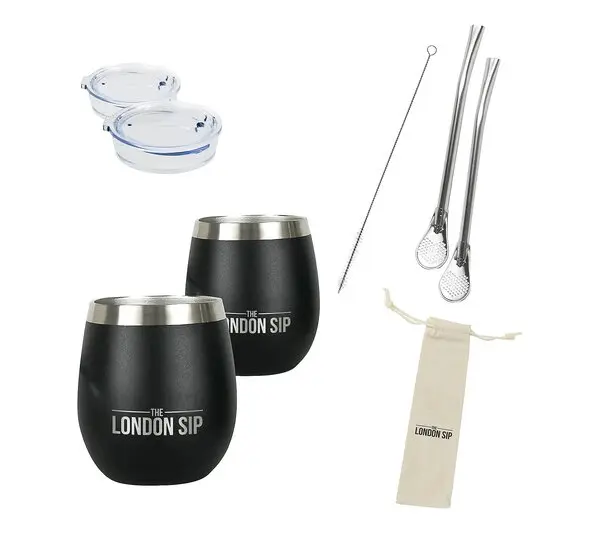 THE LONDON SIP Set Of 2 8 Oz Yerba Mate Cups - One-color