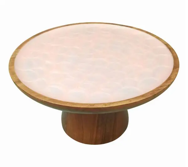 GODINGER Capri Pink Cake Stand - One-color