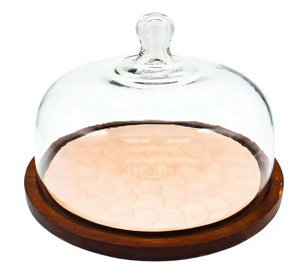 GODINGER Capri Pink Cake Dome - One-color