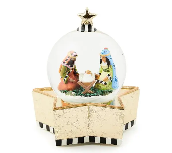 MACKENZIE-CHILDS Nativity Snow Globe
