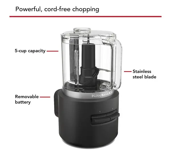 KITCHENAID Go Cordless Food Chopper With Battery