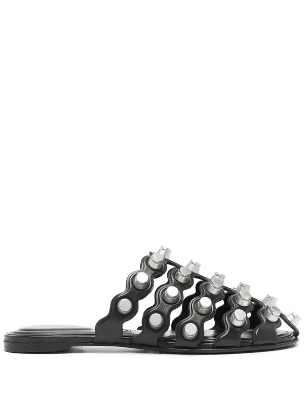 Alexander Wang Rexa Cage Slides - Black