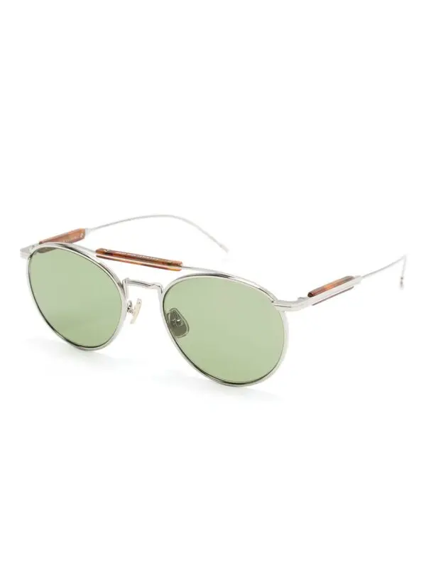 Brunello Cucinelli Pilot-frame Sunglasses - Silver