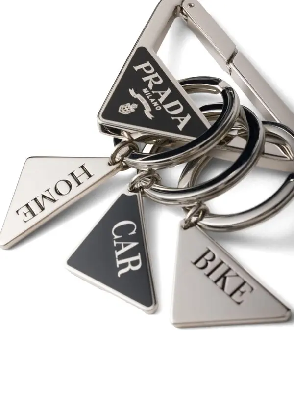 Prada Triangle Keyring