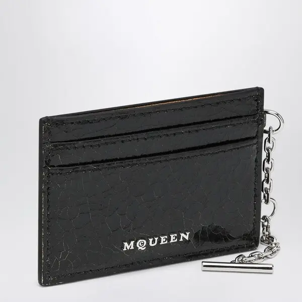 Alexander McQueen Alexander Mc Queen T Bar Credit Card Holder /caramel - Black