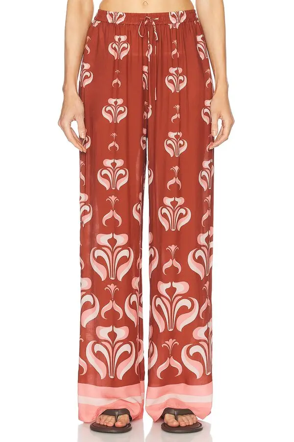 ADRIANA DEGREAS Vintage Lily Wide Leg Pant