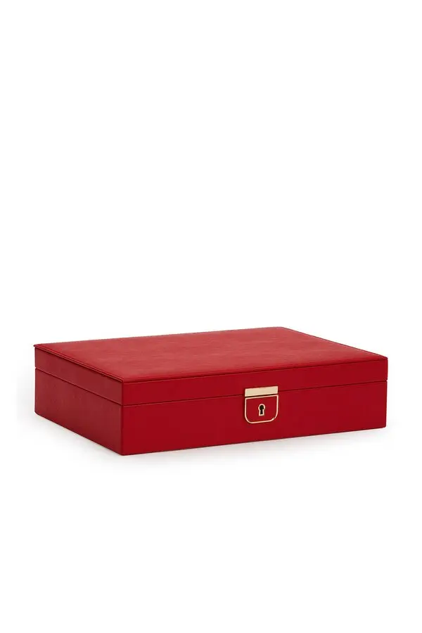 Wolf Palermo Medium Jewelry Box - Red