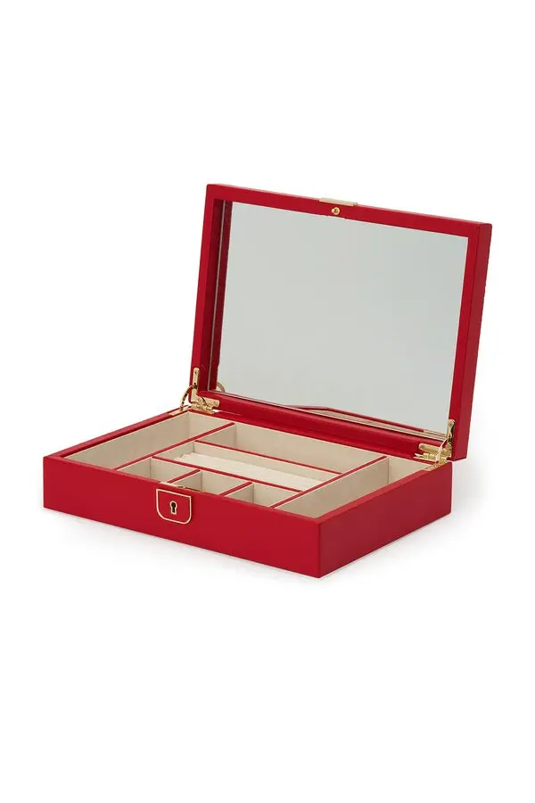 Wolf Palermo Medium Jewelry Box - Red
