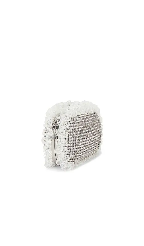 SELF-PORTRAIT X Christopher Kane Crystal Lace Clutch