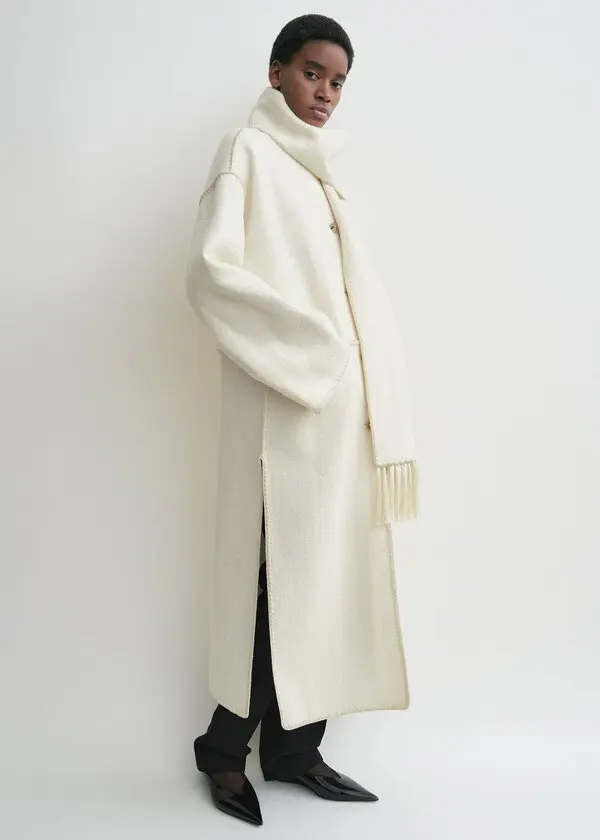 TOTEME Embroidered Scarf Coat