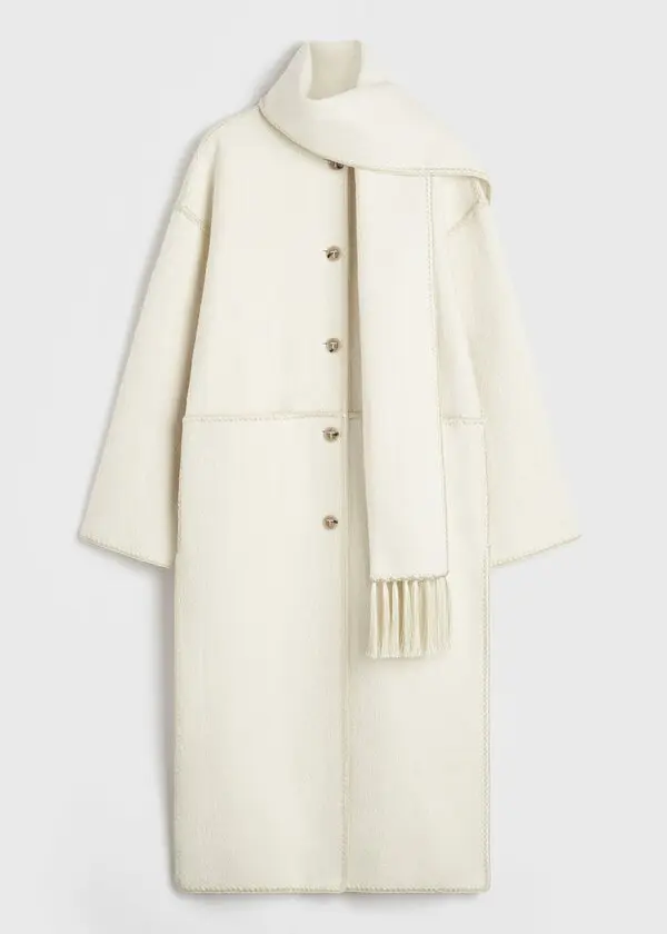 TOTEME Embroidered Scarf Coat