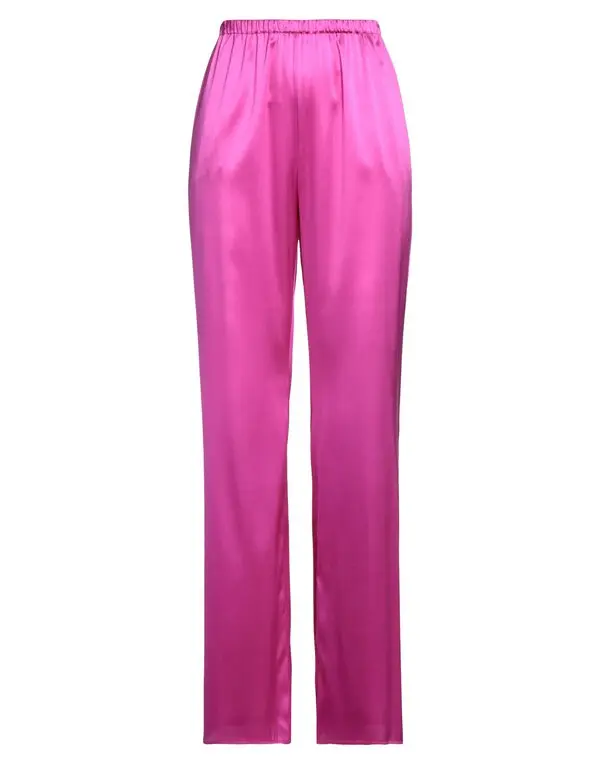 PUROTATTO Silk & Elastane Pajama Pants - Purple