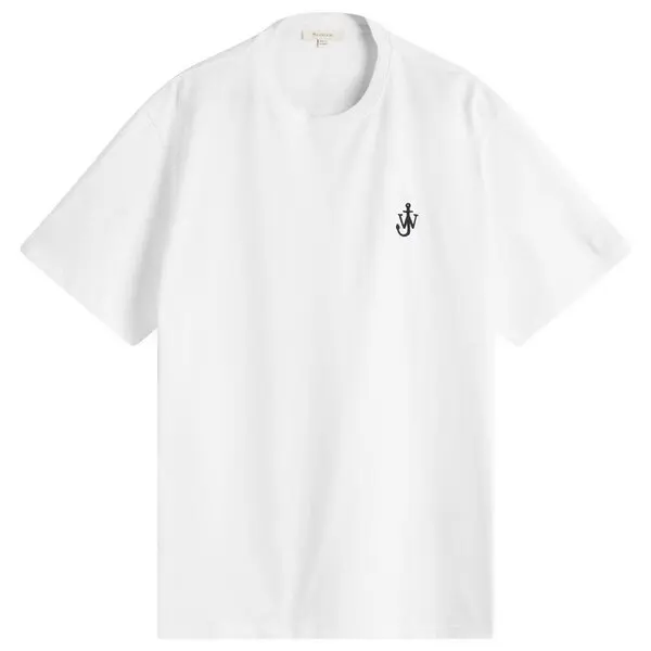 JW Anderson Jersey Anchor Embroidery T-shirt - White