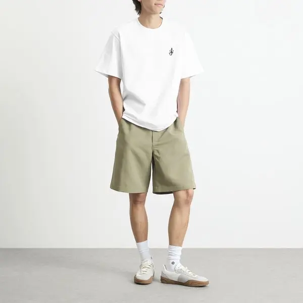 JW Anderson Jersey Anchor Embroidery T-shirt - White