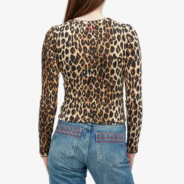 DAMSON MADDER Lua Pointelle Long-sleeve Top