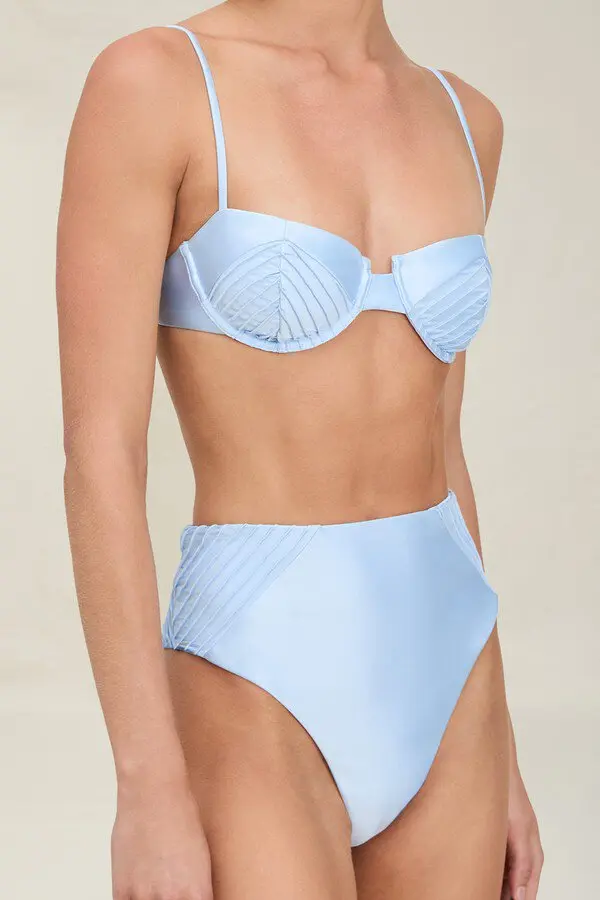 Devon Windsor Birdie High-waisted Bikini Bottom - Natural
