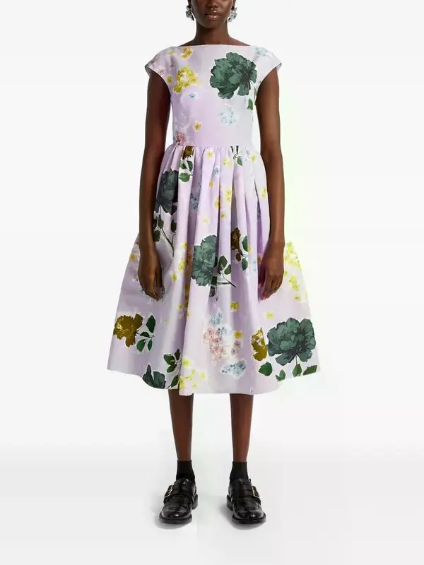 Erdem Boat-neck Midi Dress