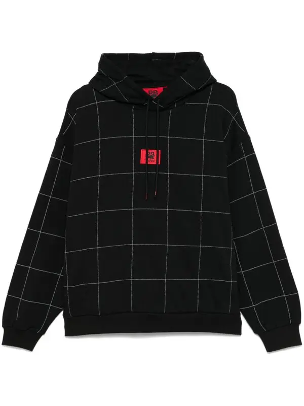 Hugo Checked Hoodie