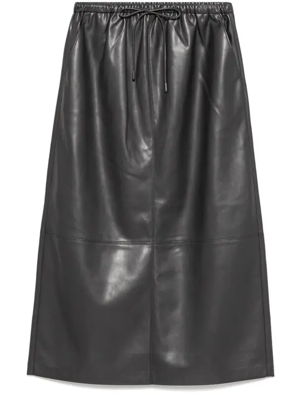 B+AB Faux-leather Skirt