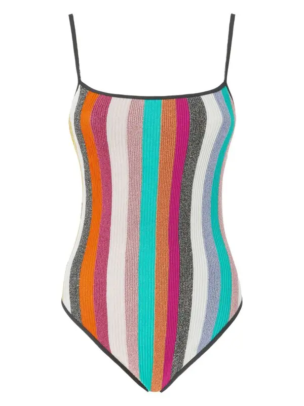 Missoni Striped One-piece Swimsuit - Blue