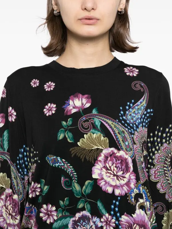 Johnny Was Janie T-shirt - Black