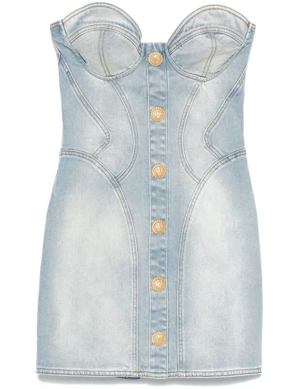 Balmain Denim Mini Dress