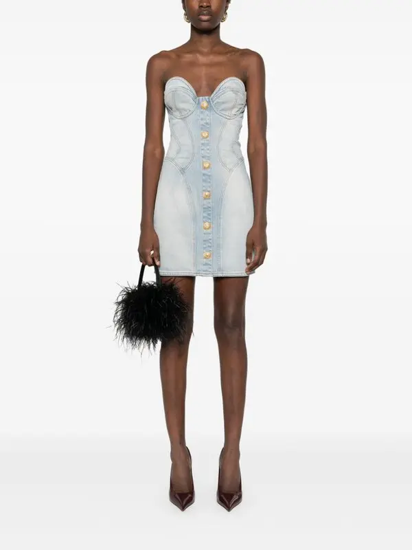 Balmain Denim Mini Dress