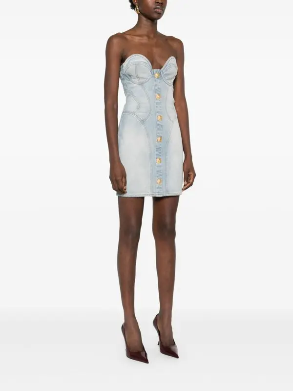 Balmain Denim Mini Dress