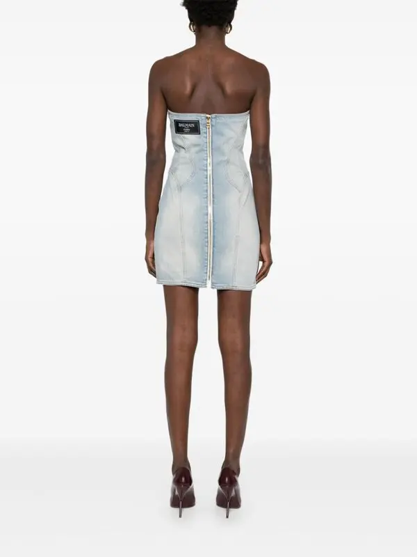 Balmain Denim Mini Dress