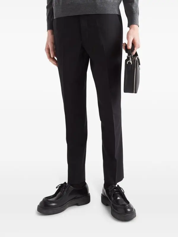 Prada Wool Extra-slim Fit Trousers