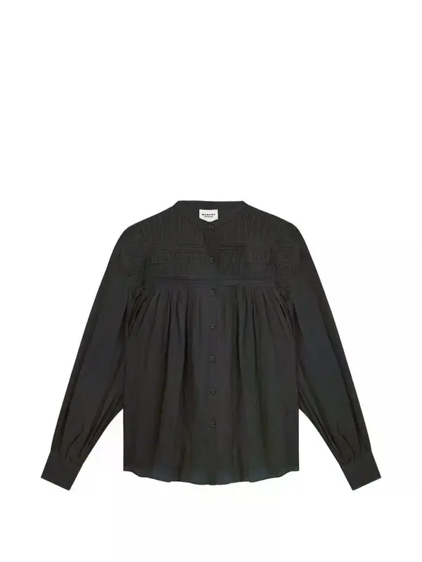 MARANT ETOILE Plalia Long-sleeve Blouse - Black