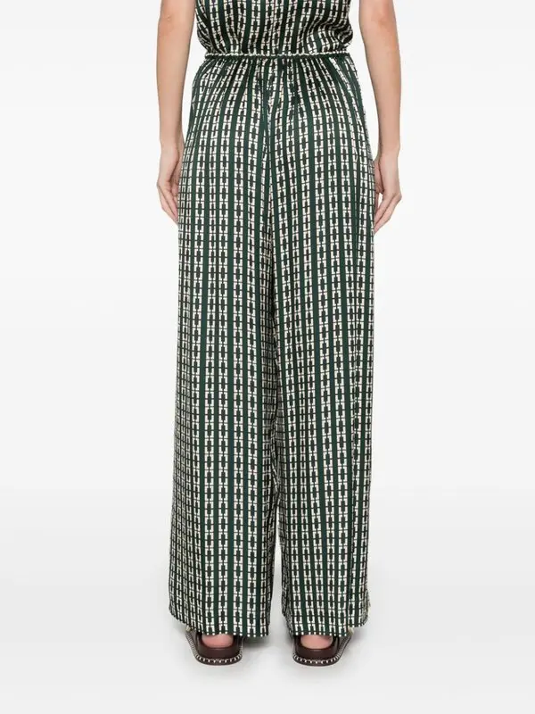 FORTE_FORTE Geometric-print Trousers