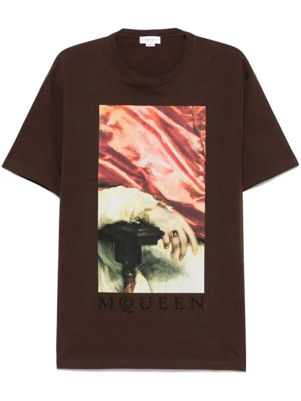 Alexander McQueen Graphic-print Logo-print T-shirt